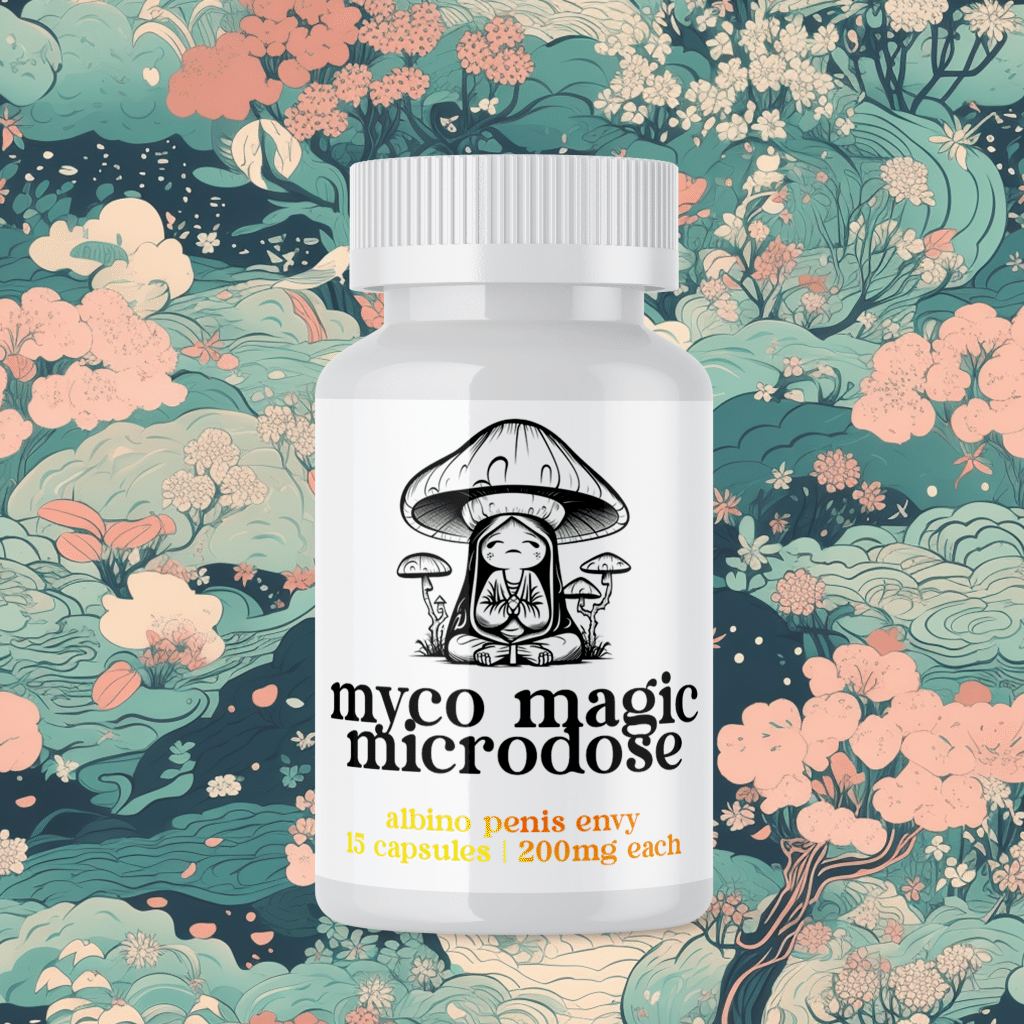 MYCO MAGIC MICRODOSE – ALBINO PENIS ENVY CAPSULES (15 x 200mg) | Wavy Shrooms